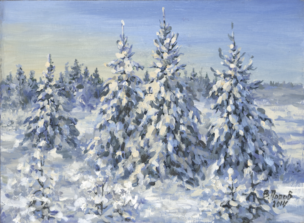 Winter Morning. Sketch | Drupal